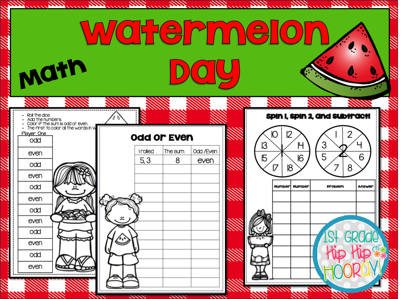 1st Grade Hip Hip Hooray!: A "MELON" ideas to celebrate WATERMELON!