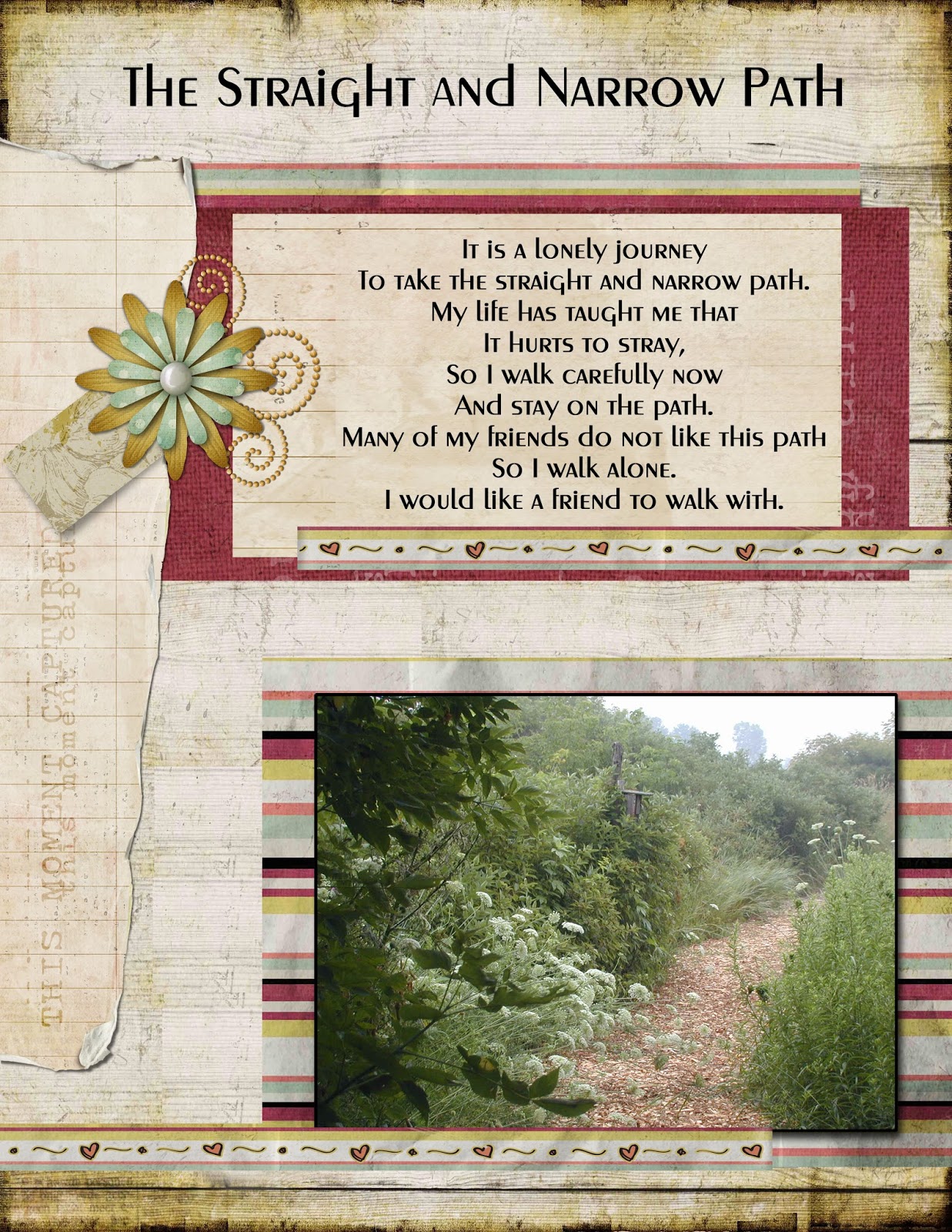 Latter-day Saint Poetry by Loretta Harbertson: The Straight and Narrow Path