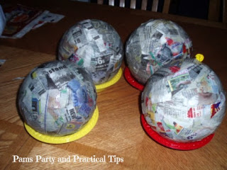 Pams Party & Practical Tips: How to Make a Pokeball Pinata