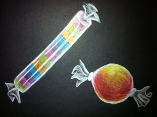 Blogging Artist: Candy Drawings
