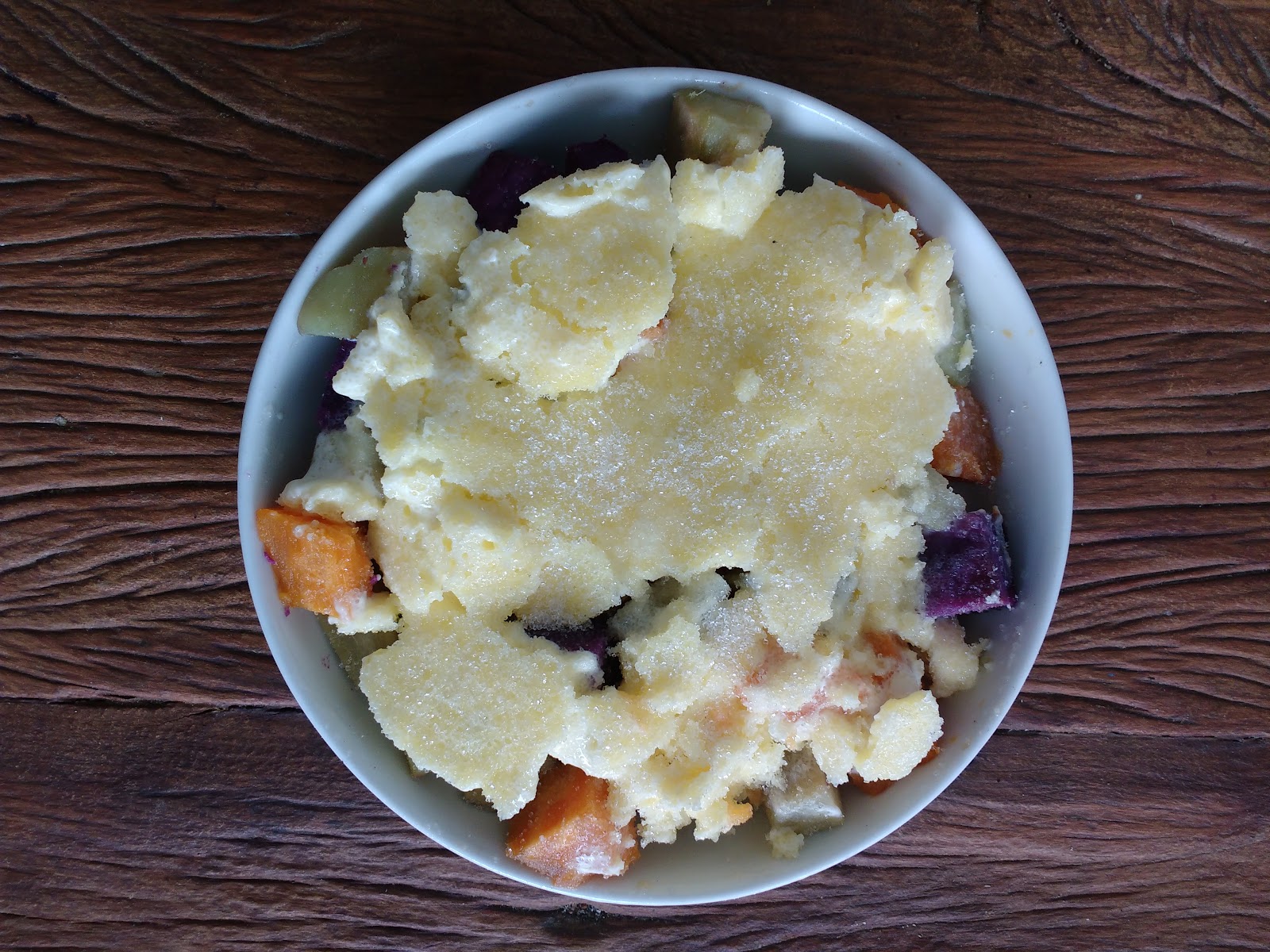 come-se: Batata doce com nata