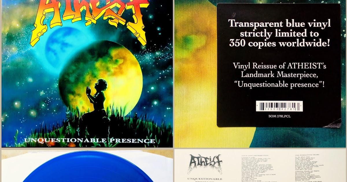 hardcore/metal vinyl: atheist - unquestionable presence