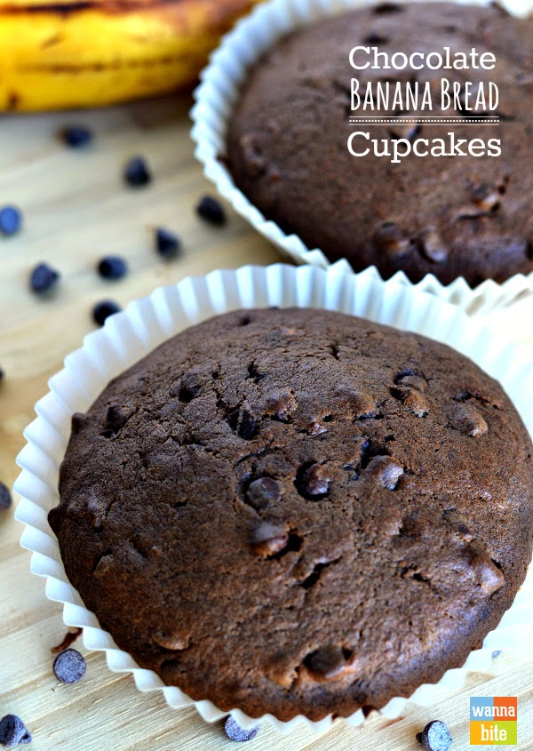 Chocolate Banana Bread Cupcakes - Girls Dishes