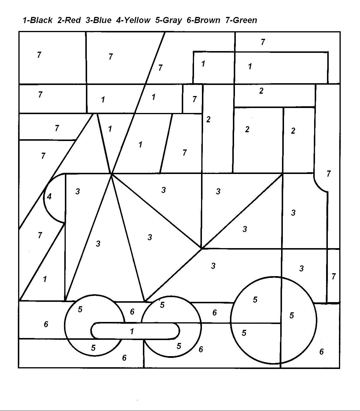 Jocuri pentru copii mari şi mici: Fişe şi planse de colorat cu cifre