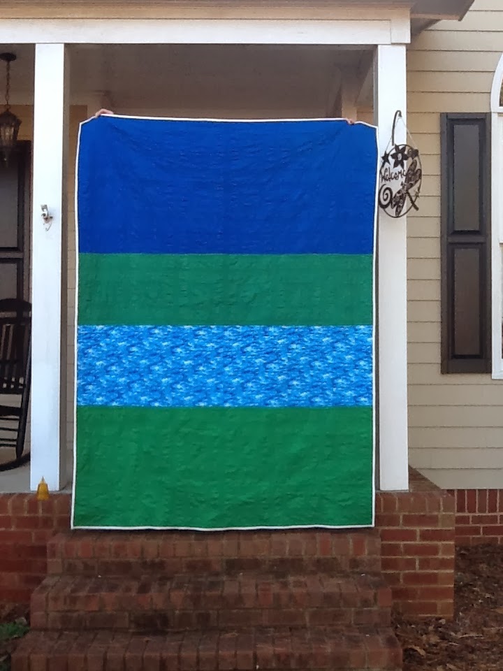 Studio Dragonfly: First Finish for 2014 - A Quilt for Adam