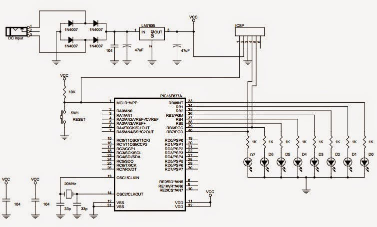 PIC16F877A I/O PORTs PROGRAMMING ~ PIC Microcontroller Projects
