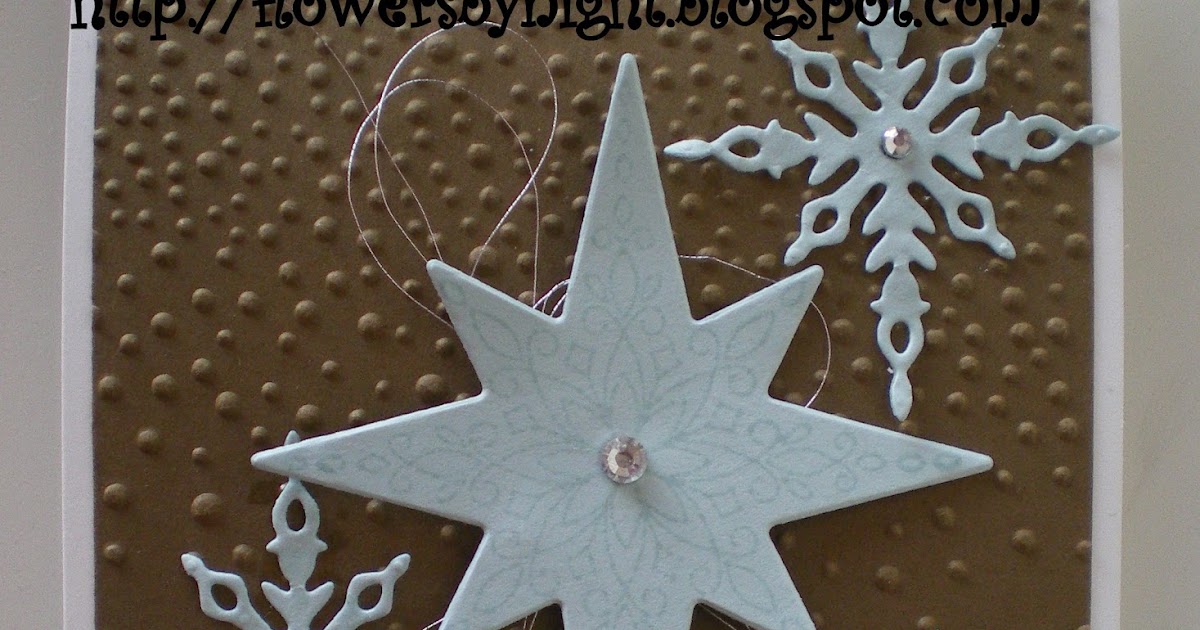 Flowers by night: Star of Light & Starlight Thinlits Dies van Stampin 'Up!