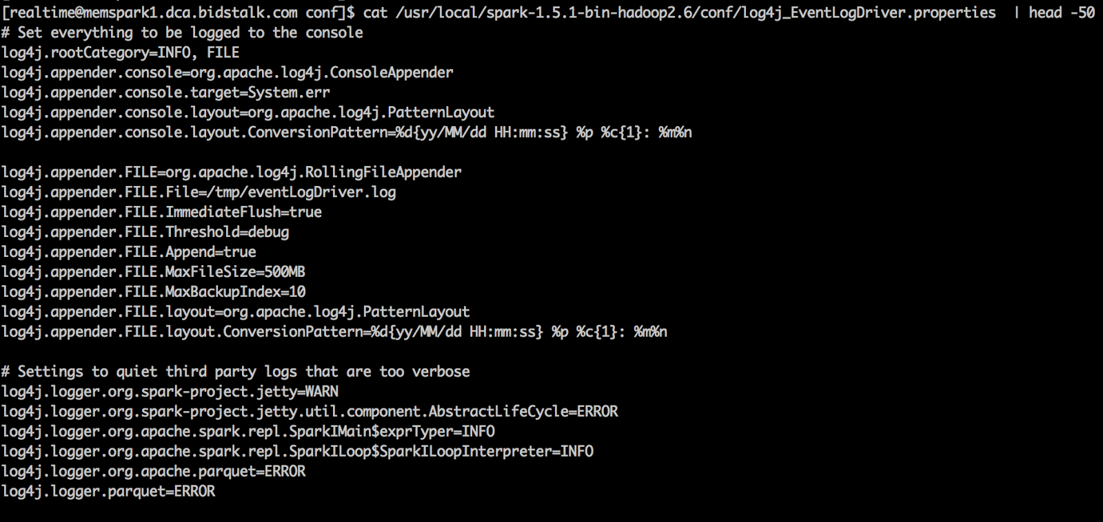 Apache Spark Streaming : Logging Driver Executor logs the right way