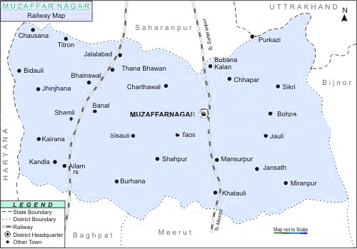 Muzaffarnagar Map