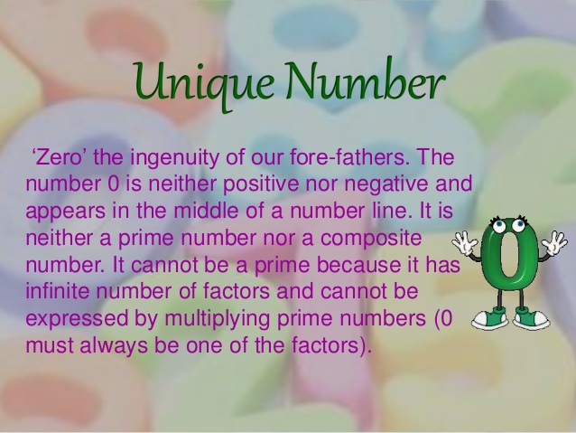 Education : UNKNOWN FACTS ABOUT "ZERO"