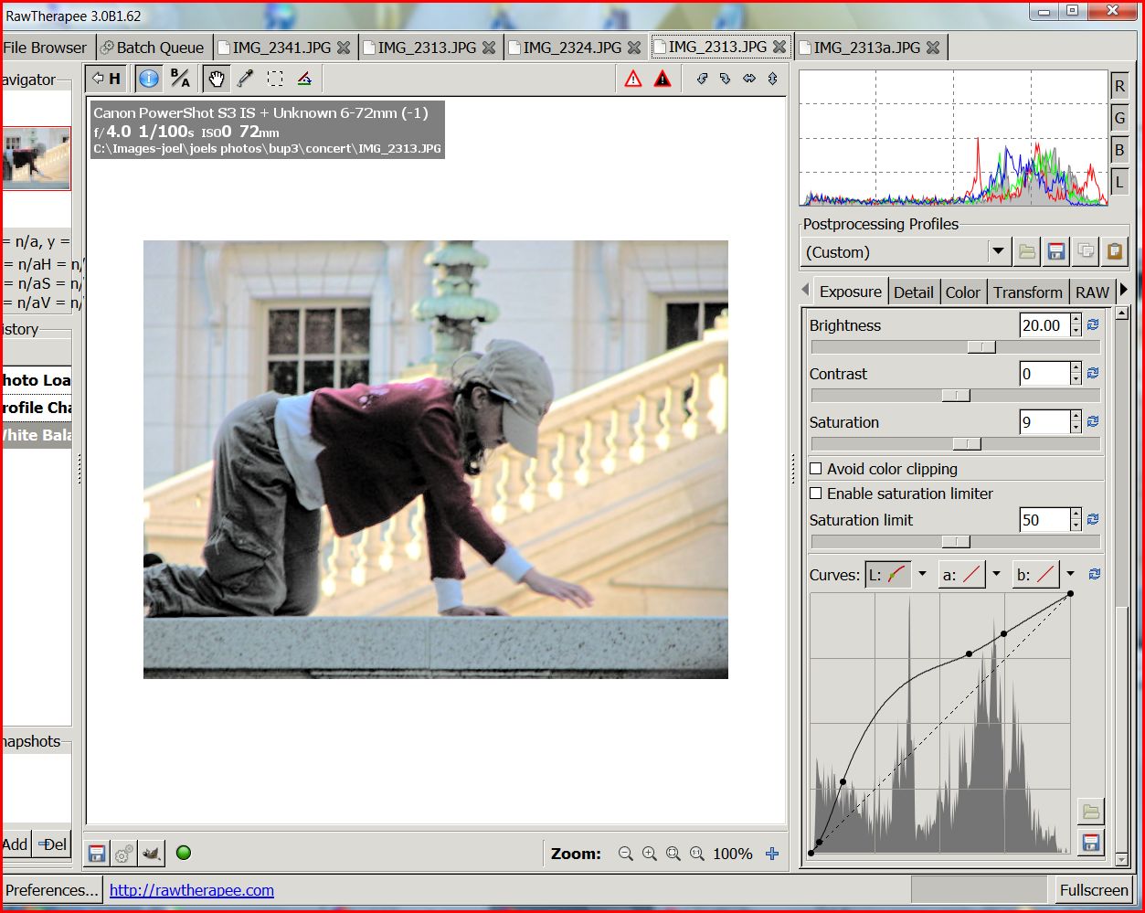 scribble's scribbles: RAW Therapee As a JPG Editor Part1