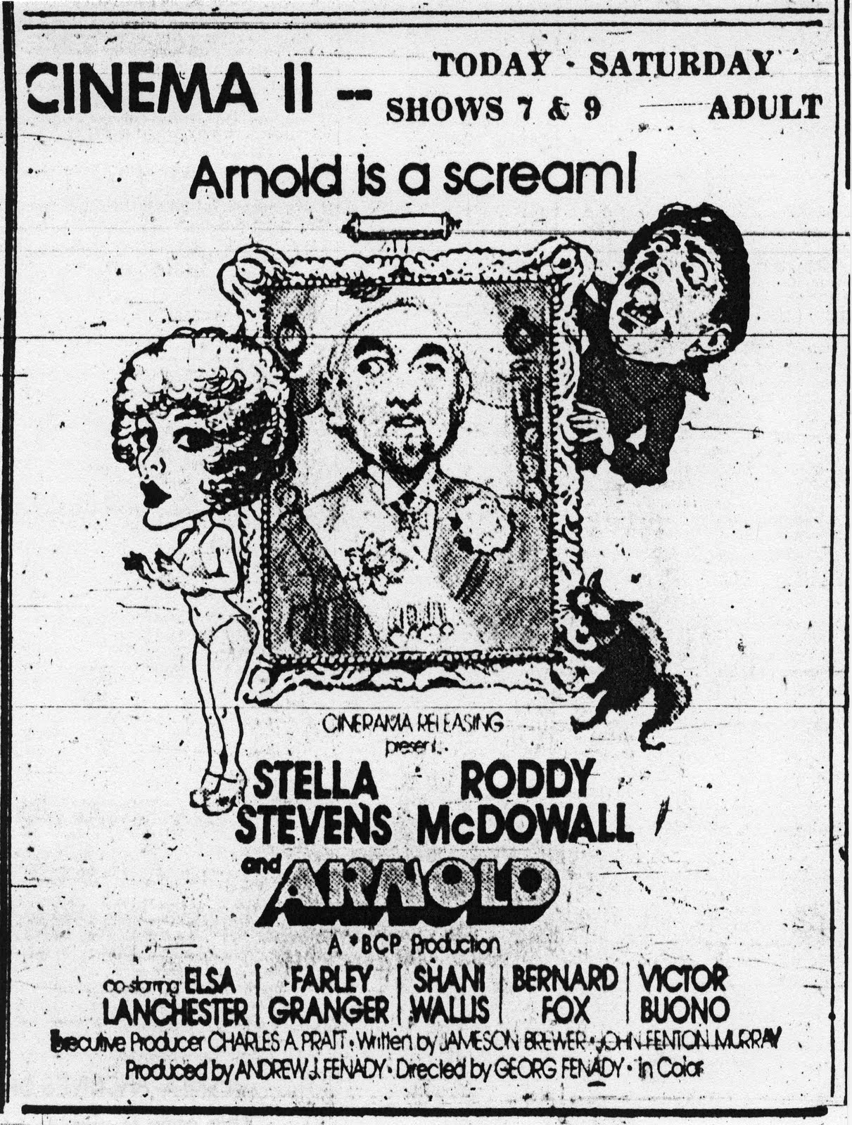 bloody terror: 1970's NEWSPAPER MOVIE ADS