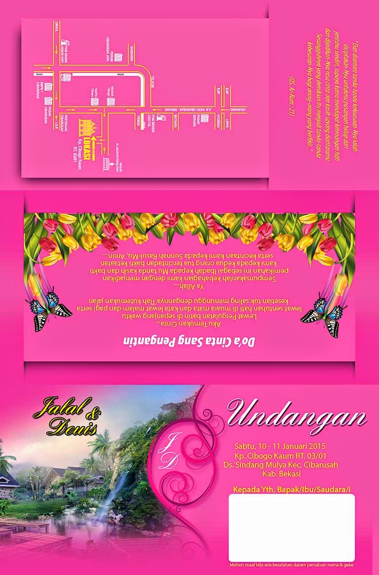 Contoh Desain Undangan Sidi