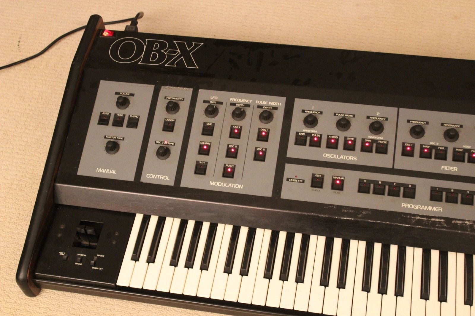 MATRIXSYNTH: Vintage Oberheim OBX Synthesizer Keyboard