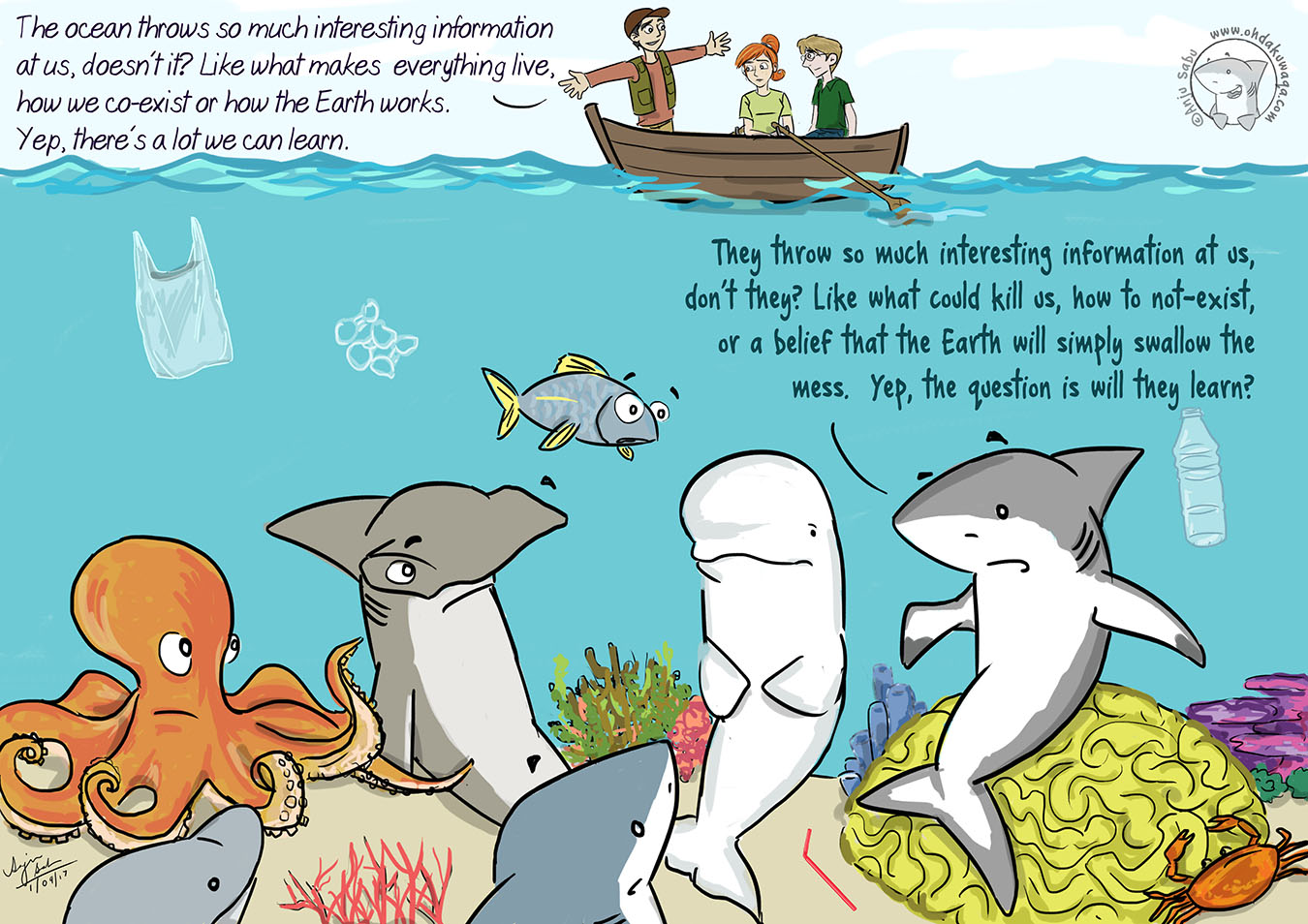"Oh, Dakuwaqa!" - The Shark comics and cartoons: Mutual learning