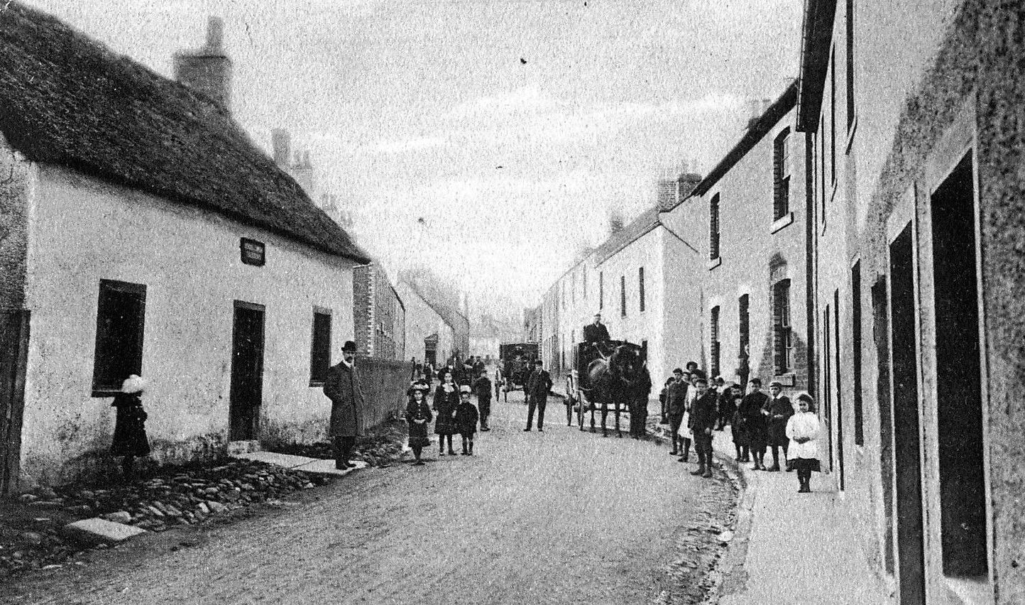 Tour Scotland: Old Photograph High Street Errol Perthshire Scotland