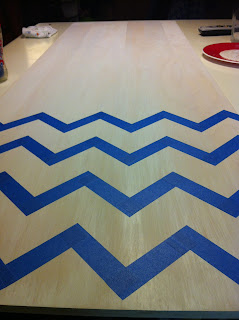 Fanciful Felt: Chevron Board - DIY