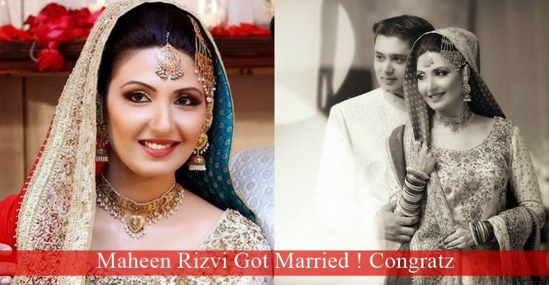 Wedding pics of Pakistani Actress Maheen Rizvi | Just Bridal