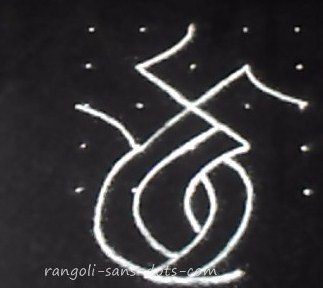 Simple rangoli designs 5 dots