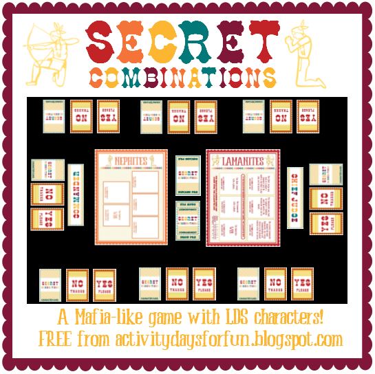 Primary Activity Ideas: Secret Combinations - FREE GAME