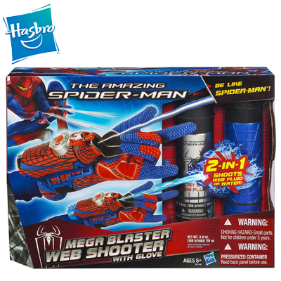 Spider-Man Dual Action Web Blaster, Shoots Web Fluid or Water, Spider ...
