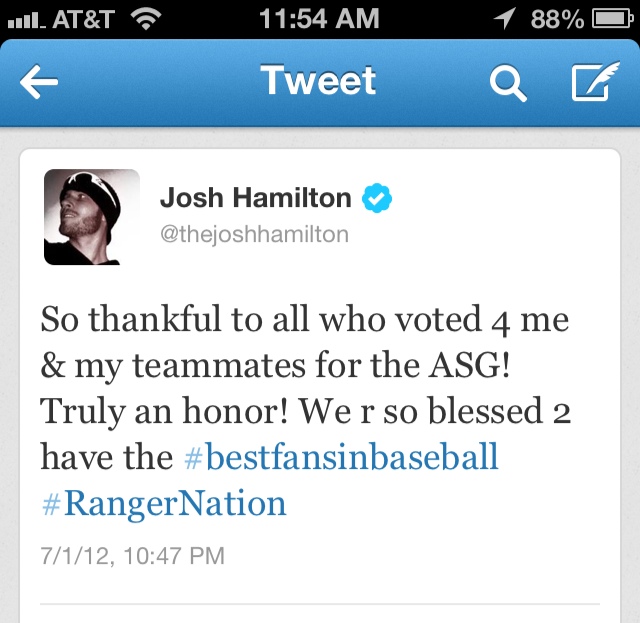 Diamonds, Dirt and Texas Rangers