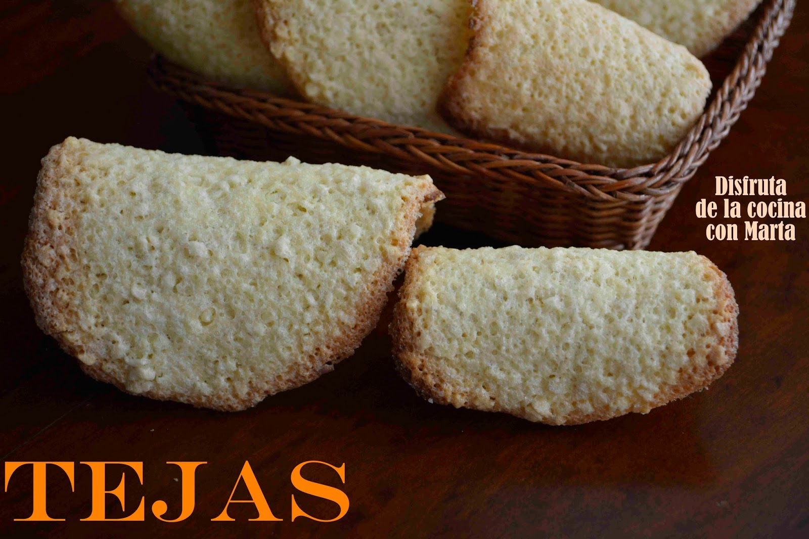 Disfruta de la cocina con Marta: Tejas