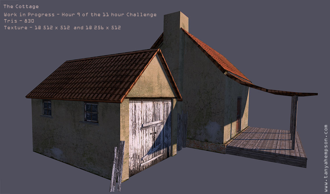 Tanya Hempson - 3D Artwork: Cottage - Textures