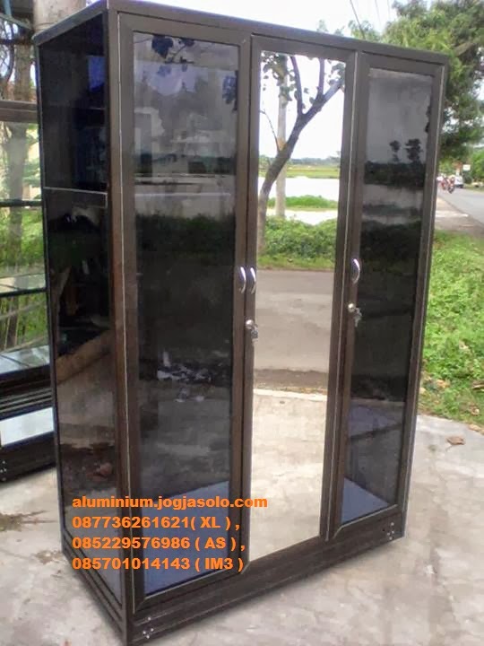ALUMINIUM SOLO JOGJA KLATEN: Lemari Baju Aluminium Kaca