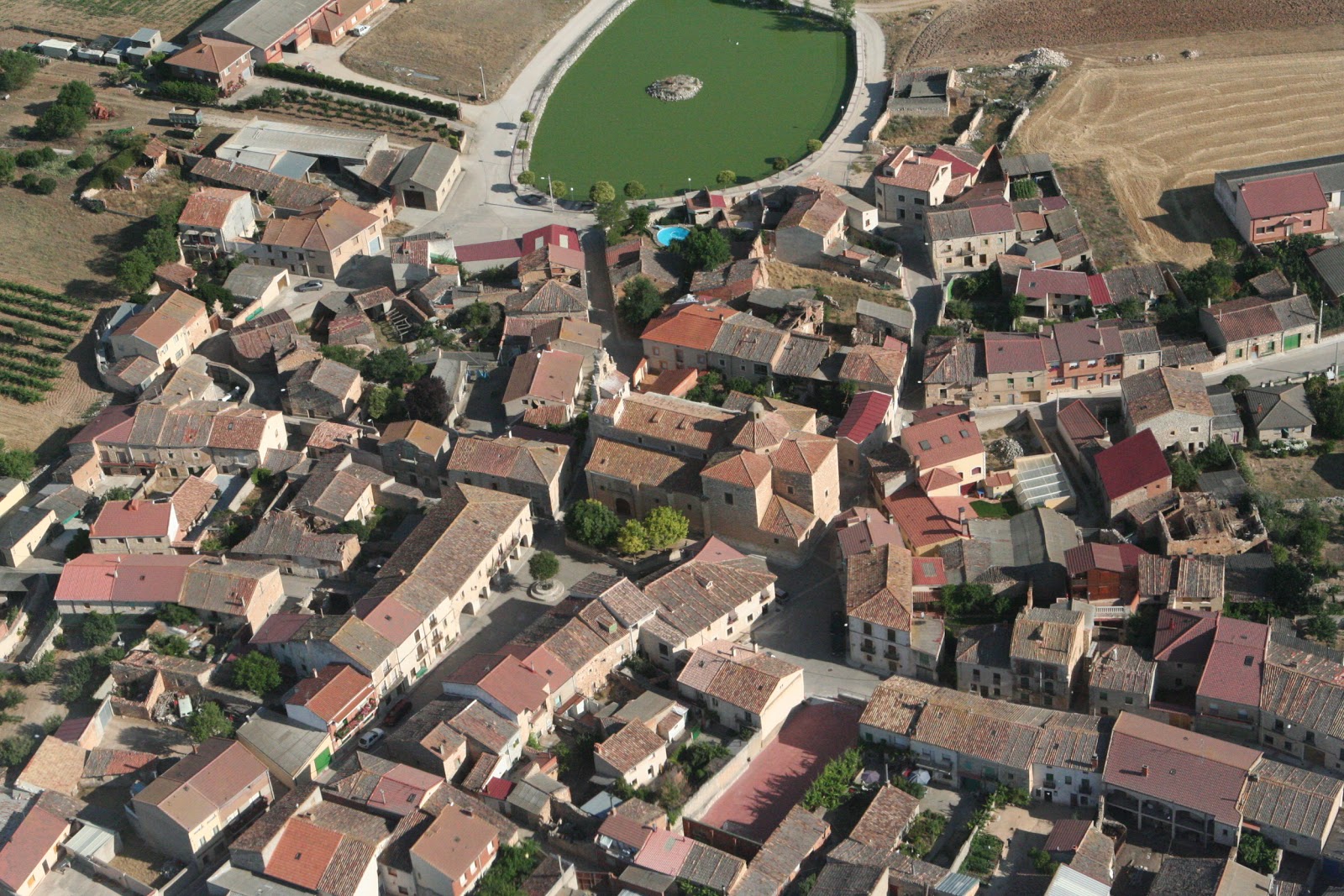 Campillo de Aranda.: Campillo a vista de pájaro