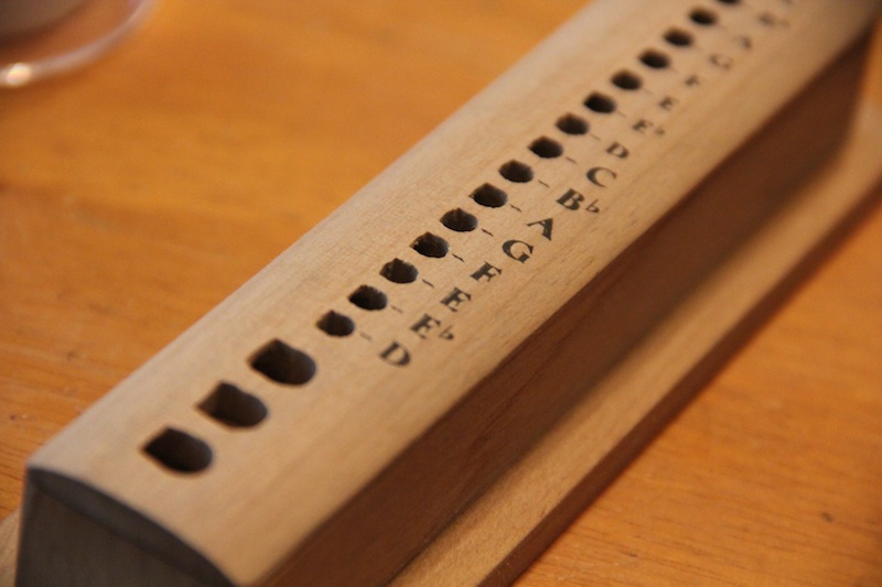 Building a Homemade Crank Organ: Tracker bar notes