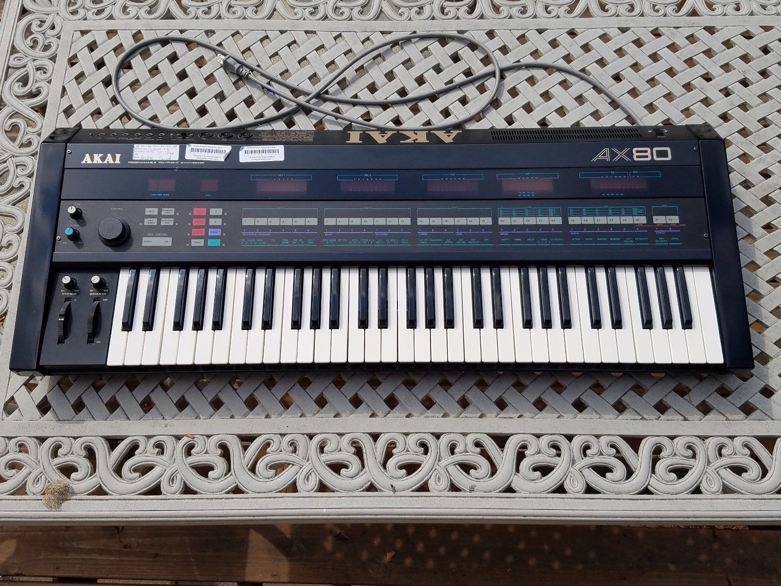 MATRIXSYNTH: Akai AX80 Vintage Analog Synthesizer