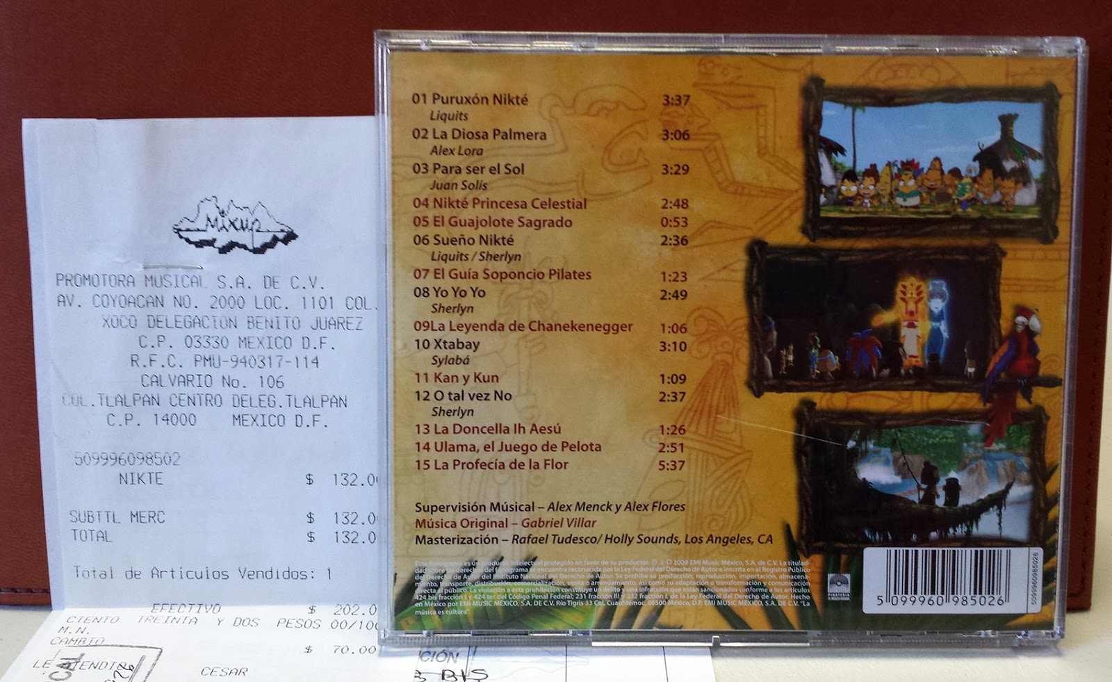 Plagio musical en película Nikté