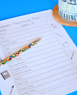 FREE Printable Preschool Planning Page | What Can We Do With Paper And Glue