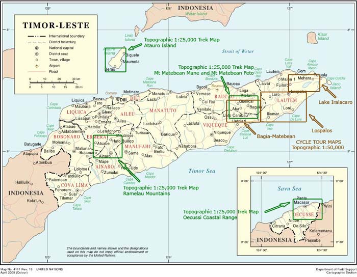 Mapas Geográficos de Timor-Leste