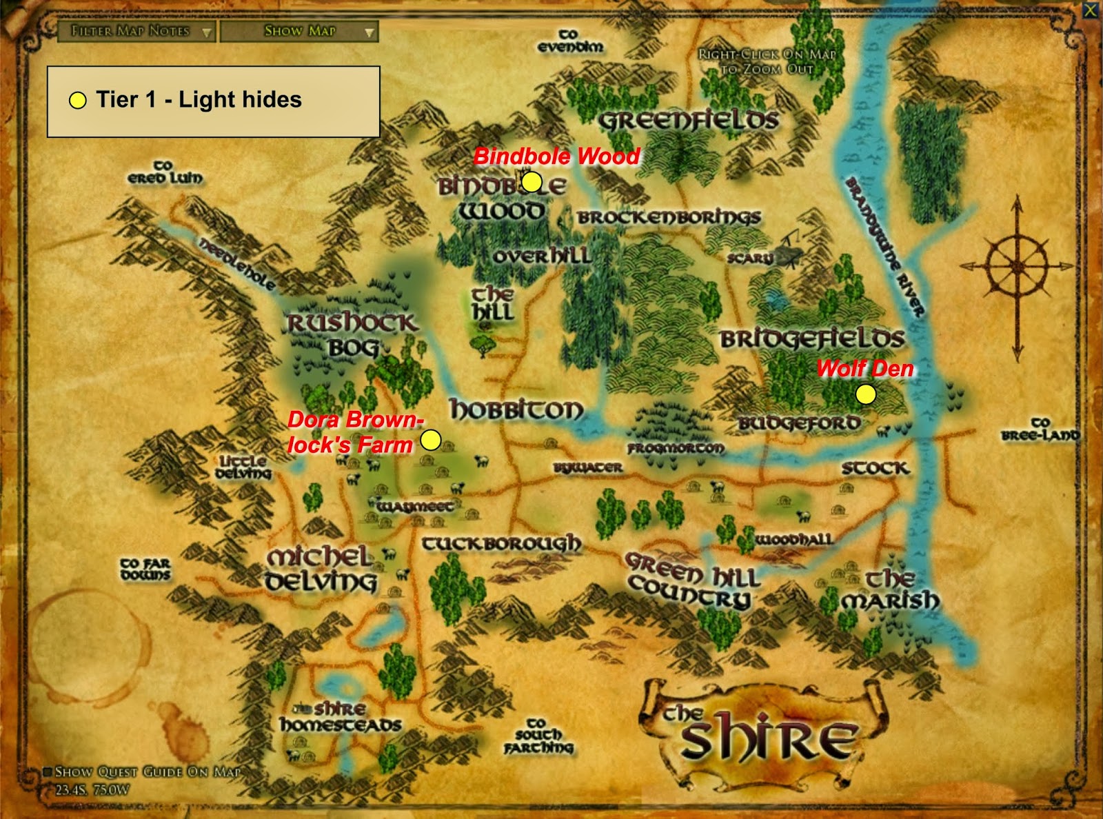 Wonderful Places in LOTRO's Middle Earth: Hides - and where to farm them