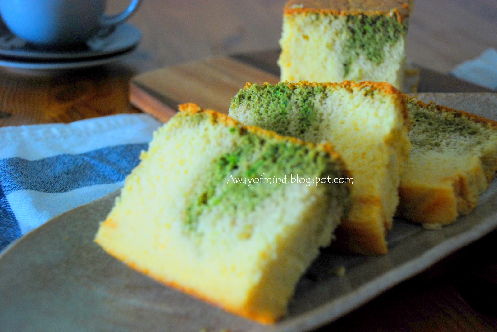 Awayofmind Bakery House: Marble Matcha Castella (Kasutera 长崎蛋糕）