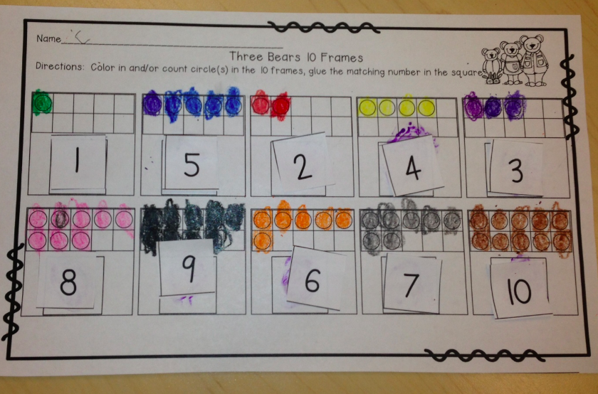 Preschool Wonders: Goldilocks & the 3 Bears-5 for Friday