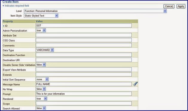 Oracle Applications Oracle Application Framework Oaf Personalizations