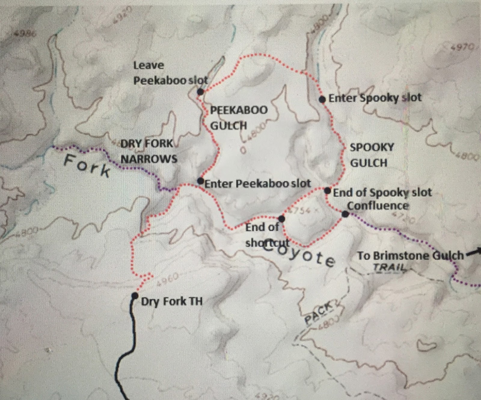 Three Hiking Sisters: Peek-A-Boo Gulch, Spooky Gulch and Dry Fork Narrows