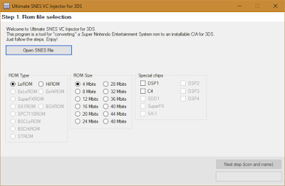 カスタムSNESVC作成方法（Ultimate SNES VC Injector for 3DS）