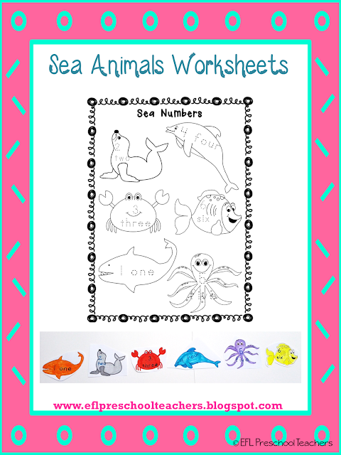 ESL/EFL Preschool Teachers: Sea Animals- Ocean Theme for Preschool ELL