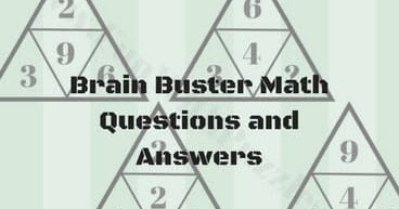 Brain Buster Picture Math Triangle Puzzles and Answers