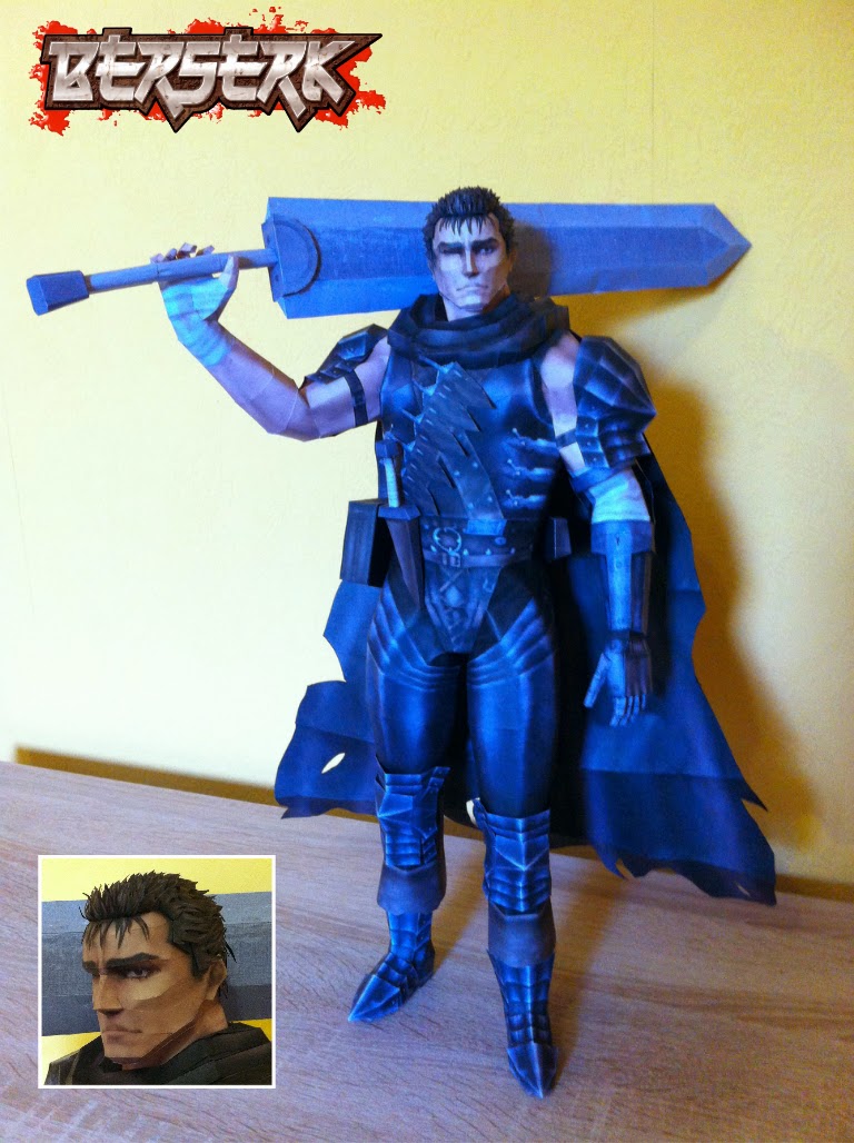 Berserk Papercraft - Guts | Papercraft Paradise | PaperCrafts | Paper ...