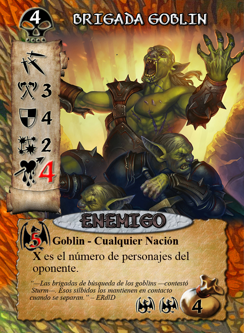 Kenders y Hobbits: CARTAS DE DESAFÍO: ENEMIGO - (CHALLENGUE CARDS: ENEMY)