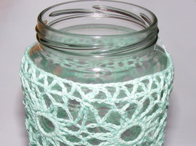 Sooz Jewels: Holey Suns crochet jar covers