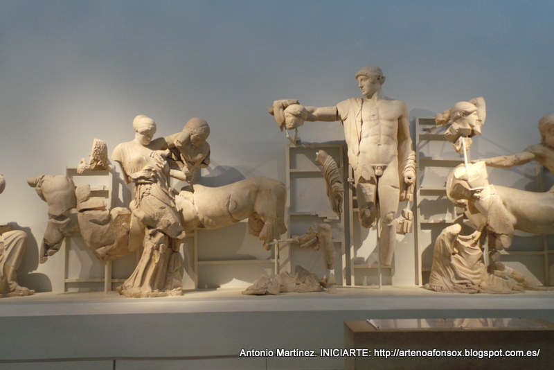 Iniciarte: Templo de Zeus en Olimpia: frontón occidental