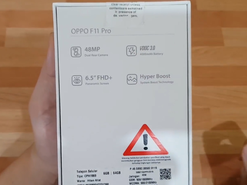 Spesifikasi dan Unboxing Oppo F11 Pro Garansi Resmi Indonesia - Elppas.com