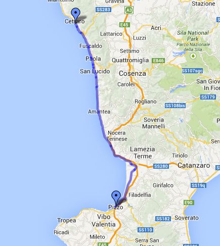 Italicus 2013: Tappa del 10 agosto 2013 - Cetraro Marina, pardon, Paola ...