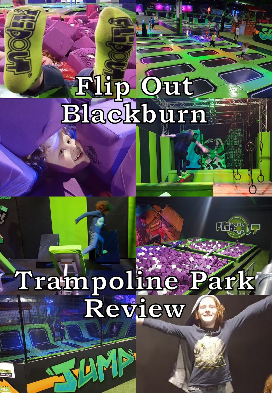 The Brick Castle: Flip Out Blackburn Trampoline Theme Park Review